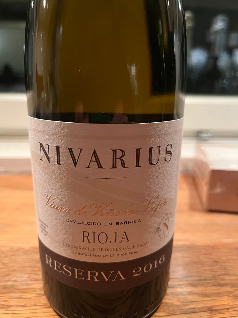 2017 Nivarius Rioja Blanco Reserva, Spain, La Rioja, Rioja - CellarTracker