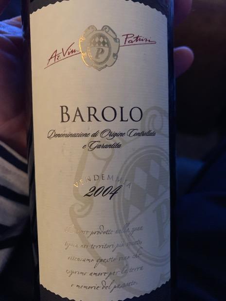 2004 Patrizi Barolo, Italy, Piedmont, Langhe, Barolo - CellarTracker