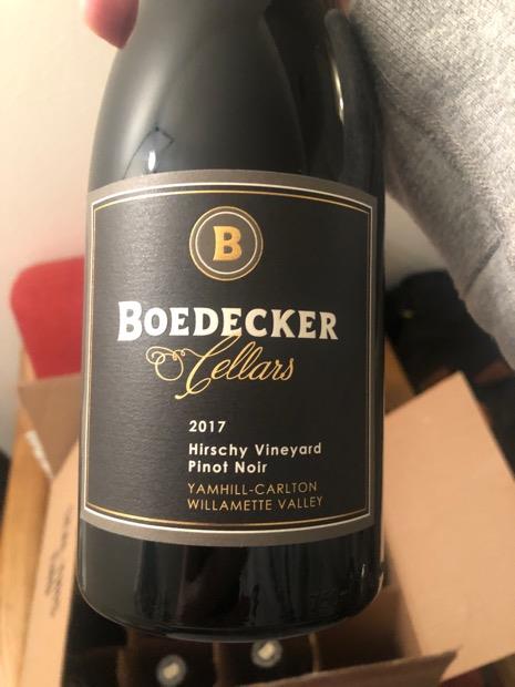 2018 Boedecker Cellars Pinot Noir Hirschy, USA, Oregon, Willamette ...