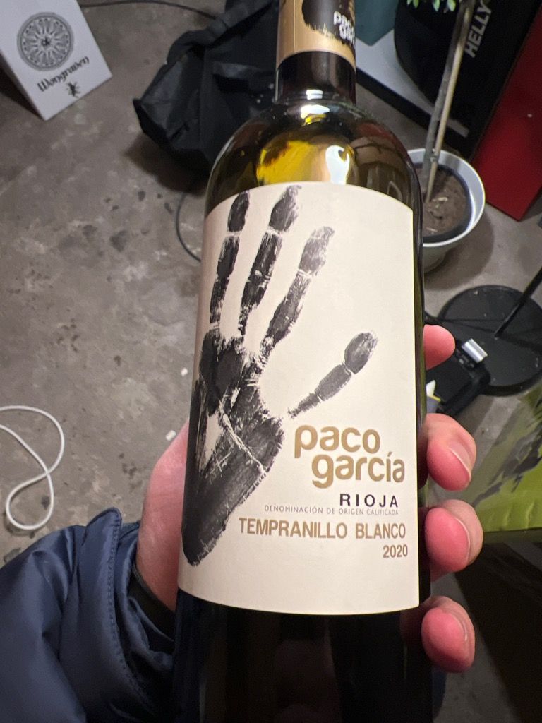 2021 Bodegas Paco García Tempranillo Blanco Rioja, Spain, La Rioja ...