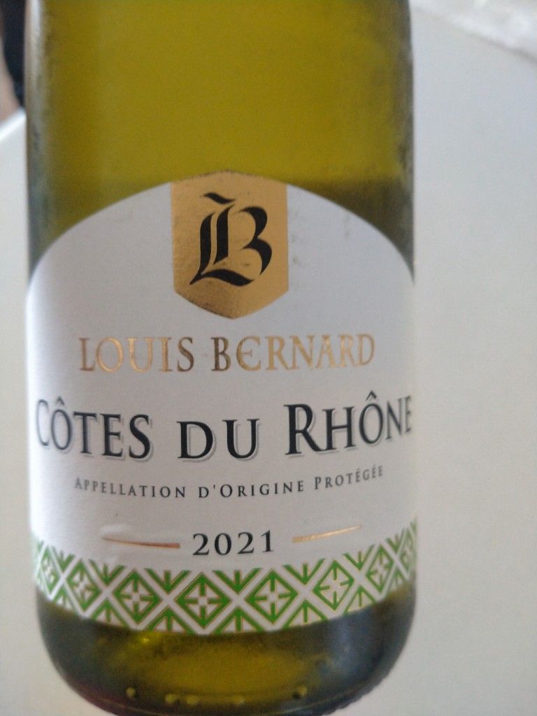 2021 Louis Bernard Côtes du Rhône Blanc, France, Rhône, Southern Rhône ...
