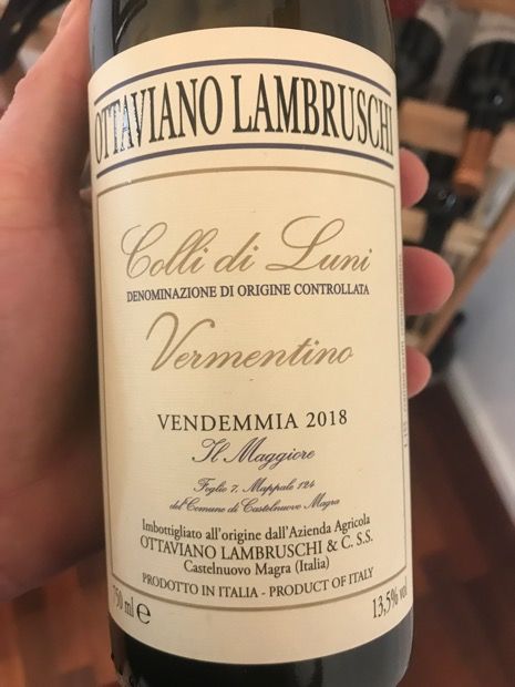 2018 Ottaviano Lambruschi Vermentino Colli di Luni, Italy, Tuscany ...