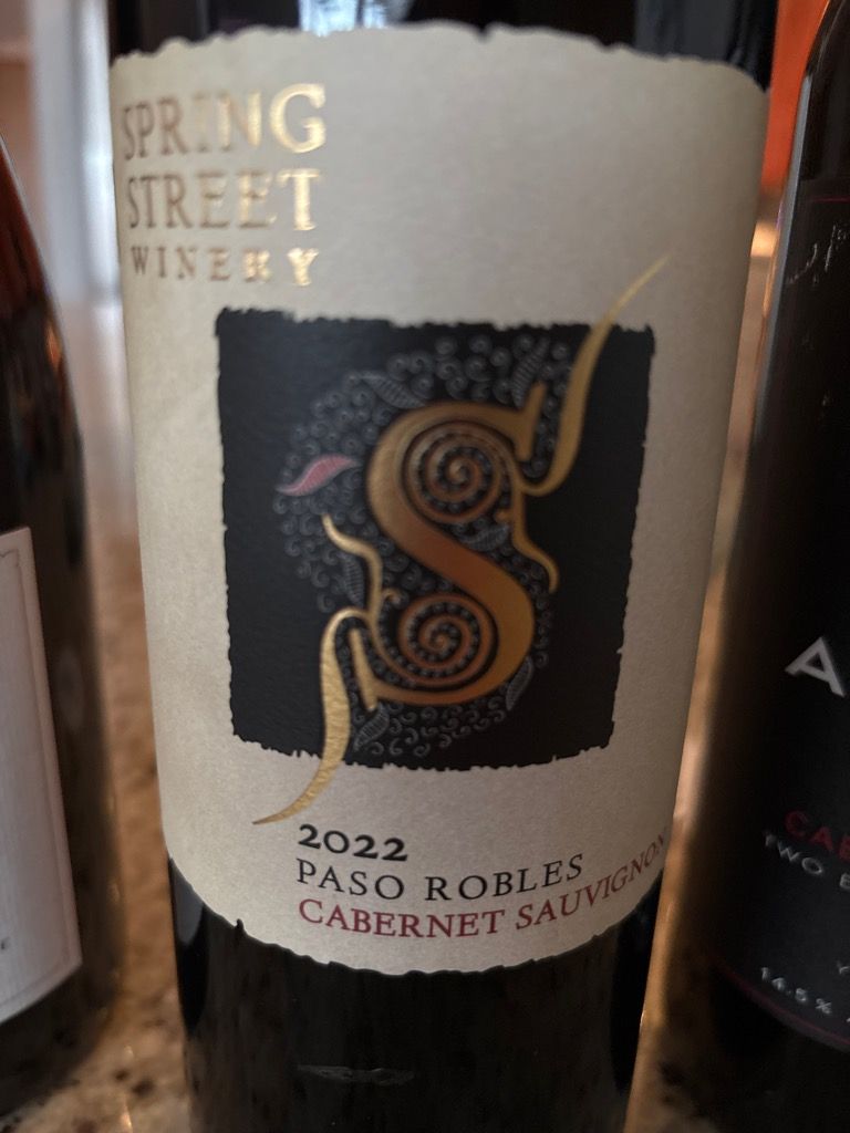 2022 Spring Street Winery Cabernet Sauvignon, USA, California, Central ...