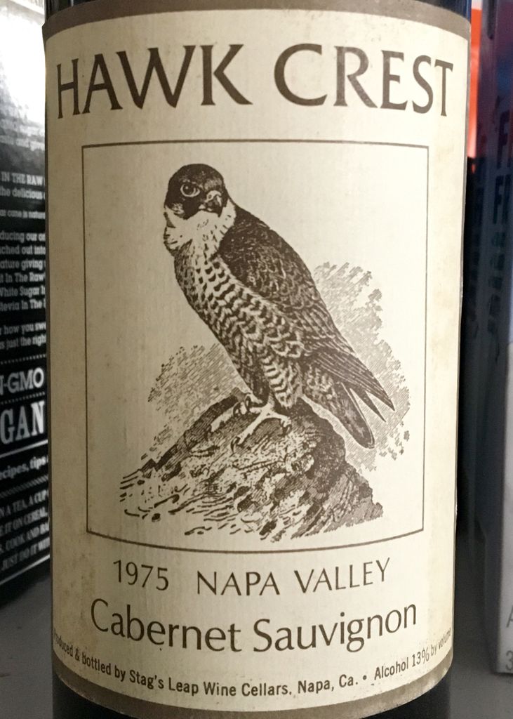 1997 Hawk Crest Cabernet Sauvignon, USA, California, North Coast, Napa ...