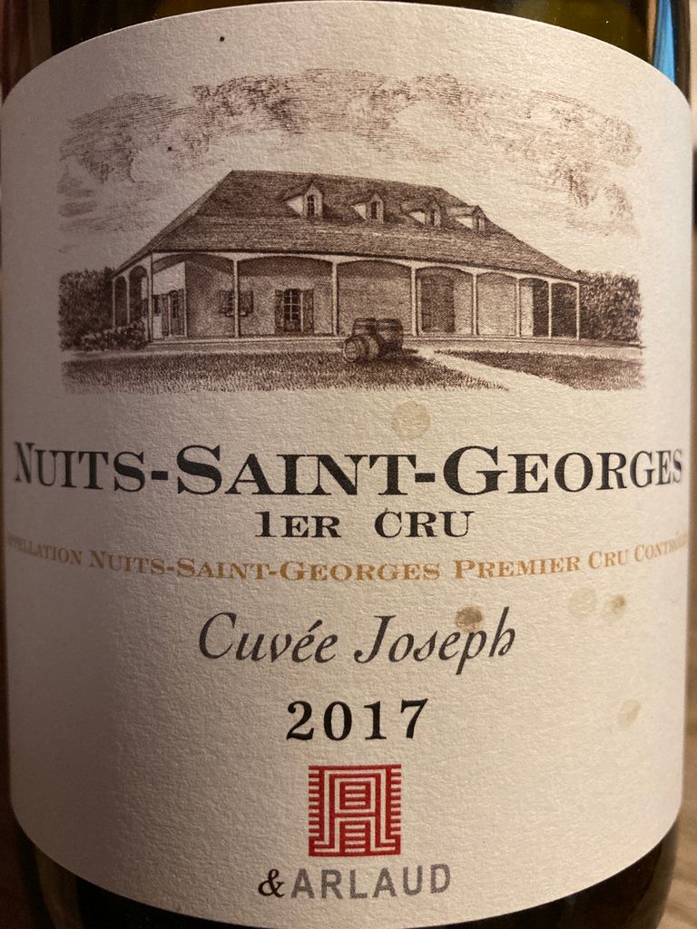2017 Cyprien Arlaud Nuits St. Georges 1er Cru Aux Chaignots Cuvée ...