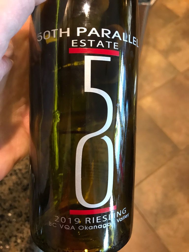2019 50th Parallel Estate Riesling, Canada, British Columbia, Okanagan Valley, Okanagan Valley ...