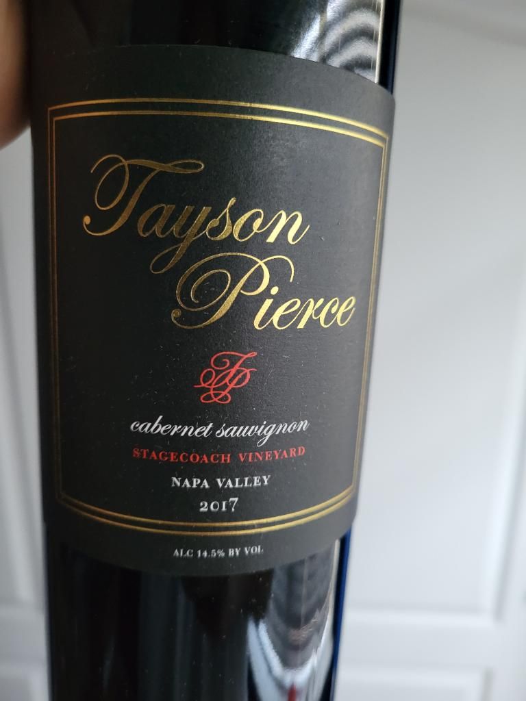 2018 Tayson Pierce Cabernet Sauvignon Stagecoach Vineyard, USA ...