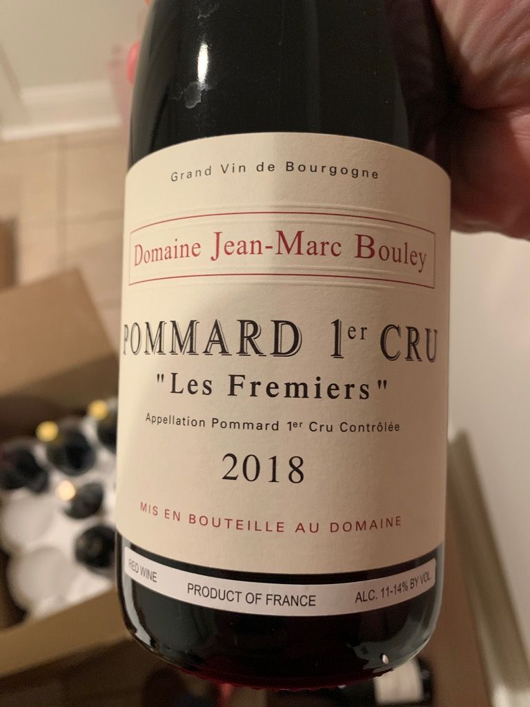 2018 Domaine Jean-Marc / Thomas Bouley Pommard 1er Cru Les Fremiers ...