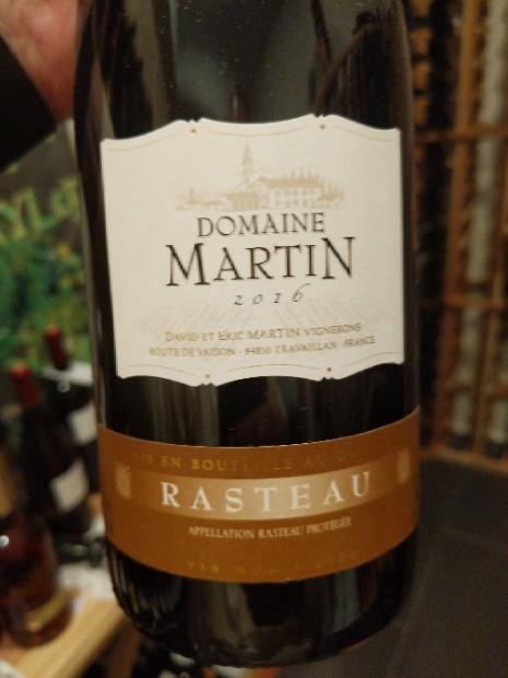 2016 Domaine Martin Rasteau, France, Rhône, Southern Rhône, Rasteau ...