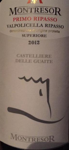 2012 Giacomo Montresor Ripasso della Valpolicella Primo Ripasso ...