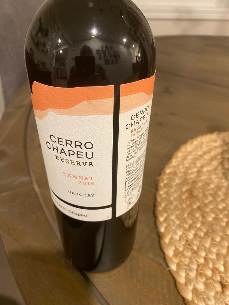 2018 Bodegas Cerro Chapeu Tannat Reserva, Uruguay, Rivera, Cerro Chapeu ...