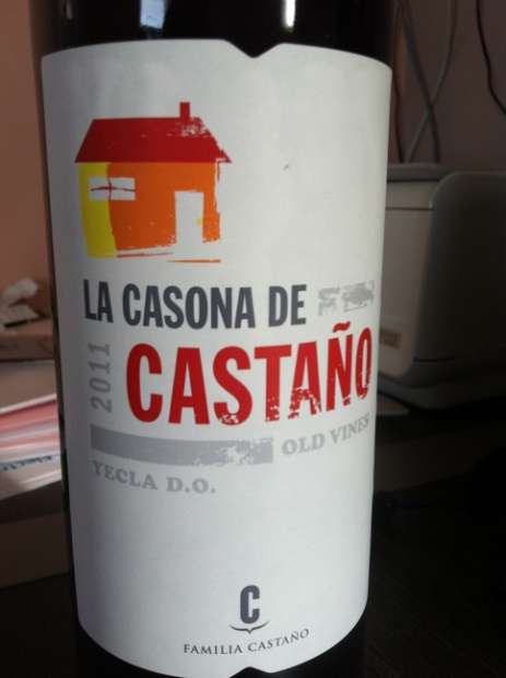 2011 Bodegas Castaño Monastrell Yecla La Casona de Castano Old Vines ...