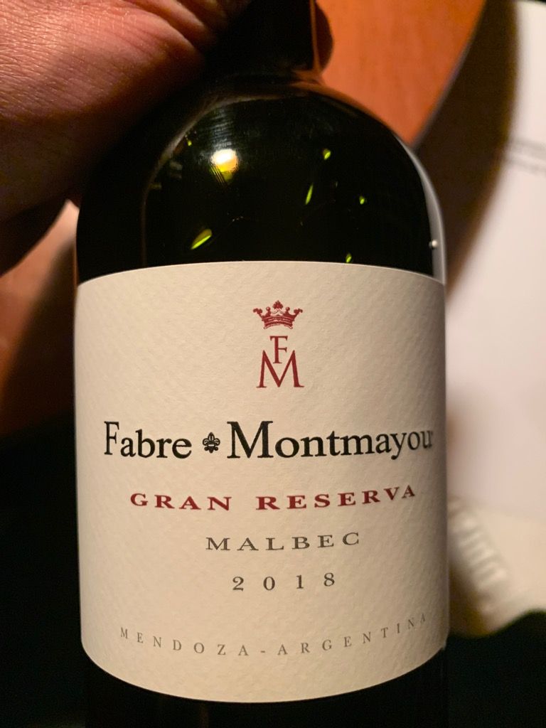 2018 Fabre Montmayou Malbec Gran Reserva, Argentina, Mendoza ...