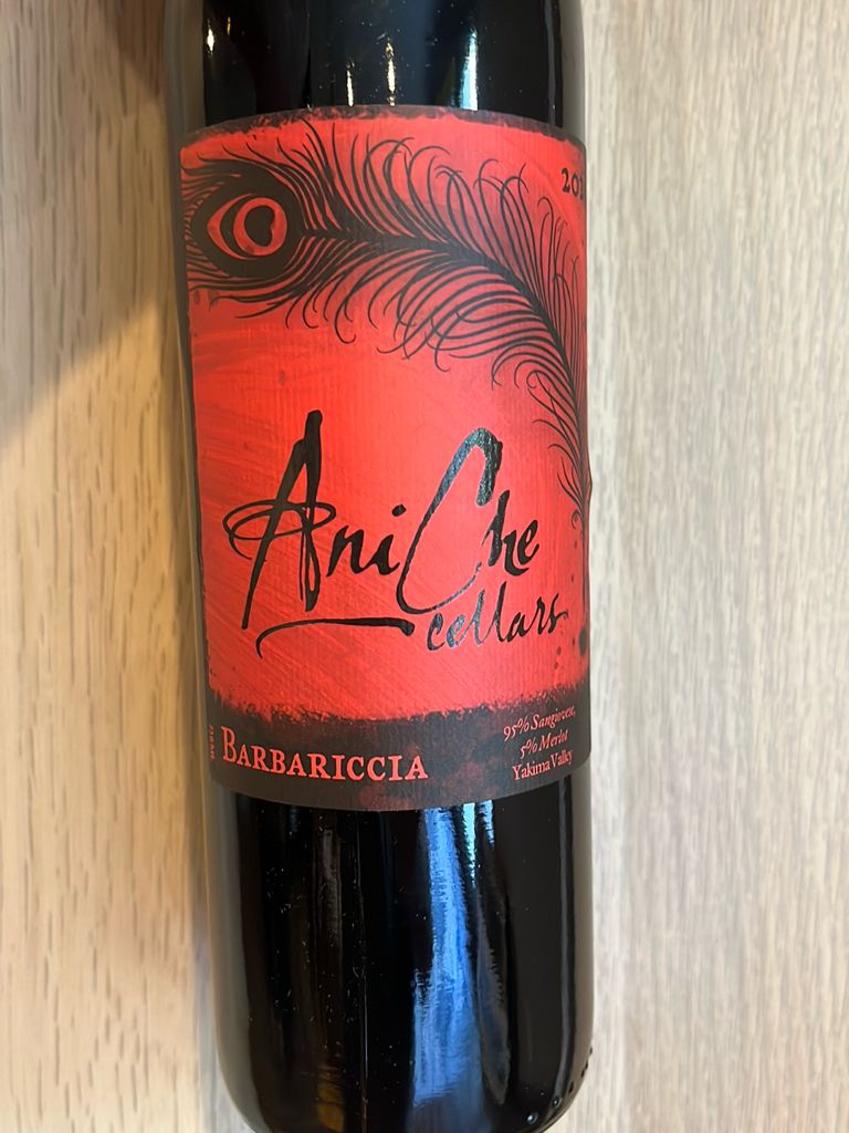 2020 AniChe Cellars Barbariccia, USA, Washington, Columbia Valley ...