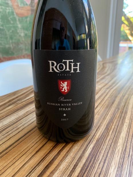 2017 Roth Estate Syrah Reserve Russian River Valley, USA, California ...