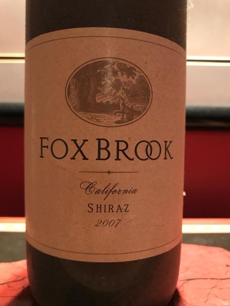 2009 Fox Brook Winery Shiraz, USA, California - CellarTracker