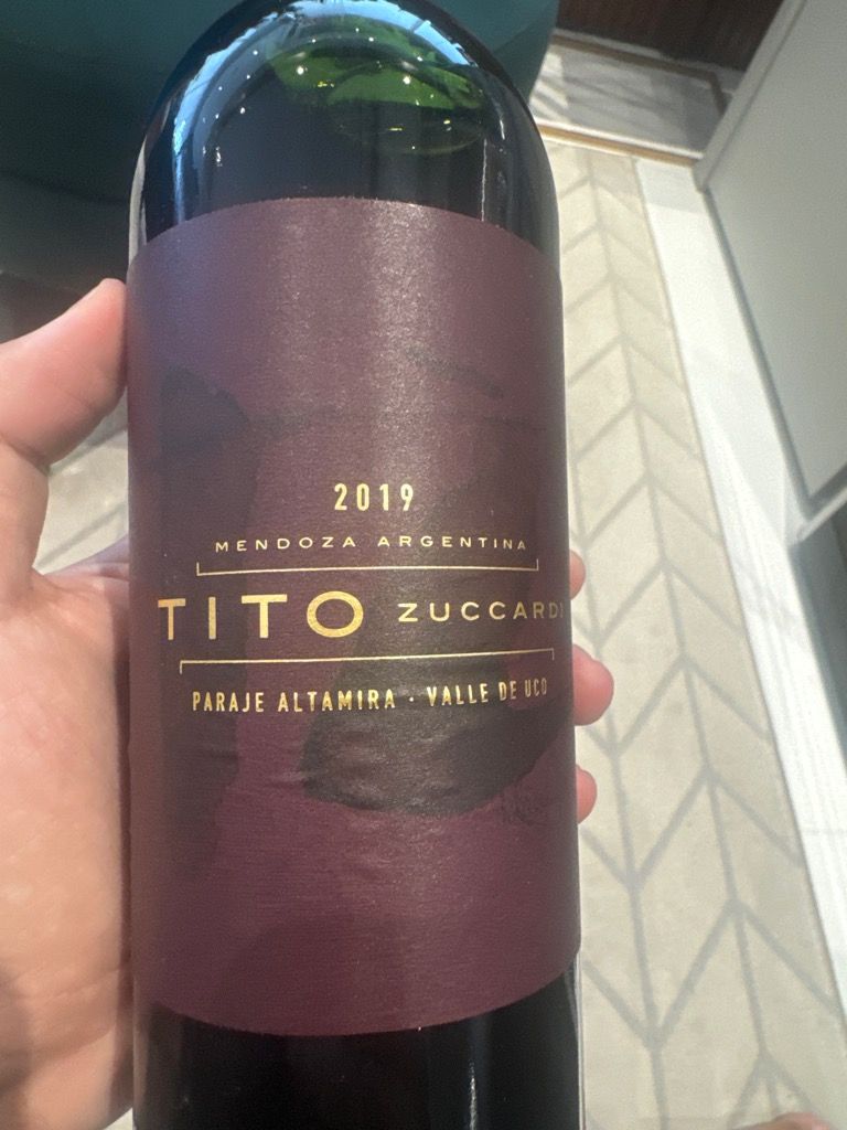 2019 Familia Zuccardi Tito Zuccardi, Argentina, Mendoza, Valle de Uco ...