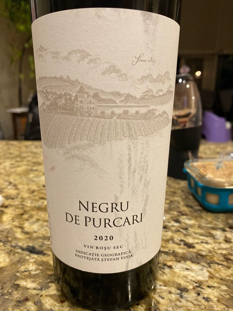 2020 Purcari Negru de Purcari, Moldova, Ștefan Vodă Region - CellarTracker