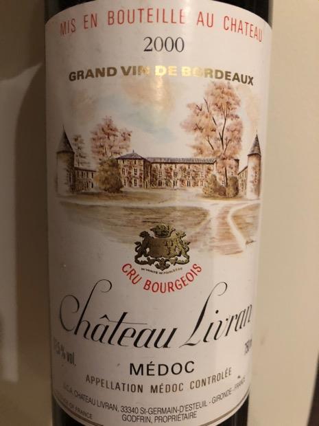 2000 Château Livran, France, Bordeaux, Médoc - CellarTracker