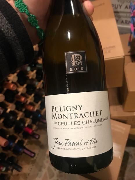2015 Domaine Jean Pascal et Fils Puligny-Montrachet 1er Cru Les ...