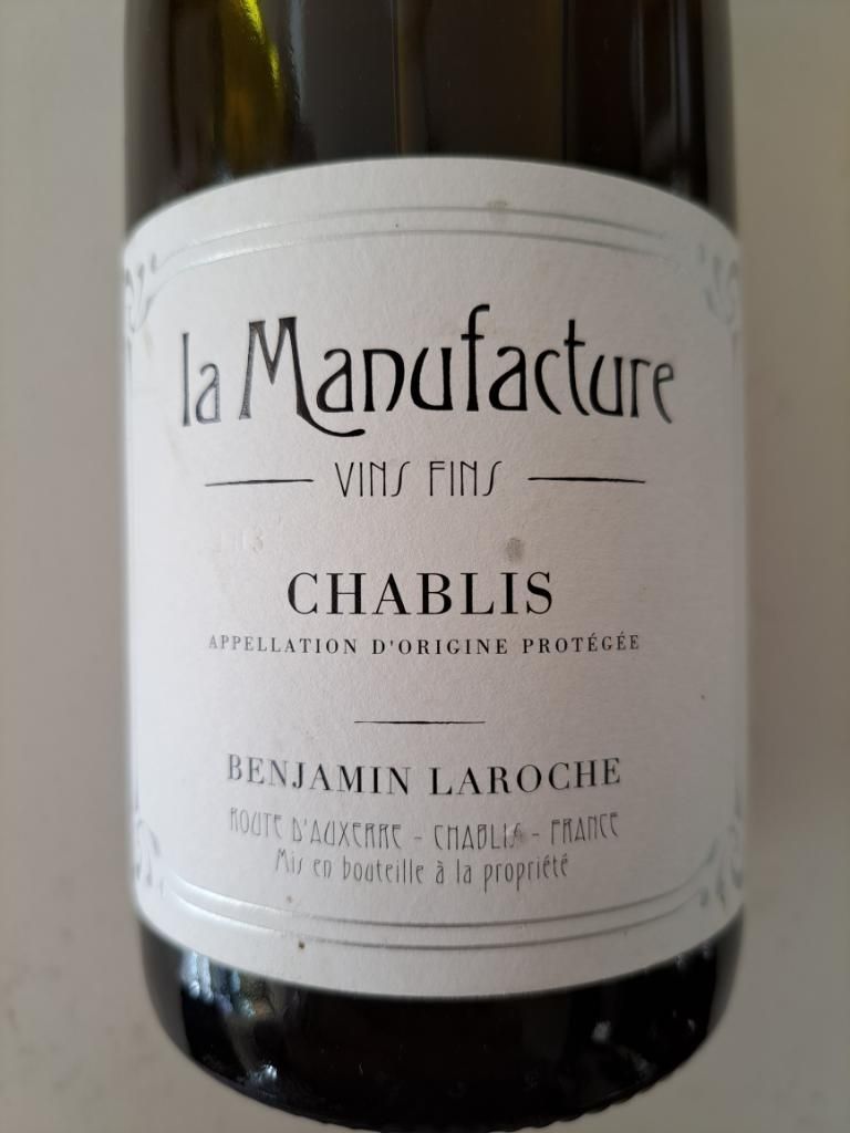2015 Benjamin Laroche Chablis La Manufacture, France, Burgundy, Chablis ...