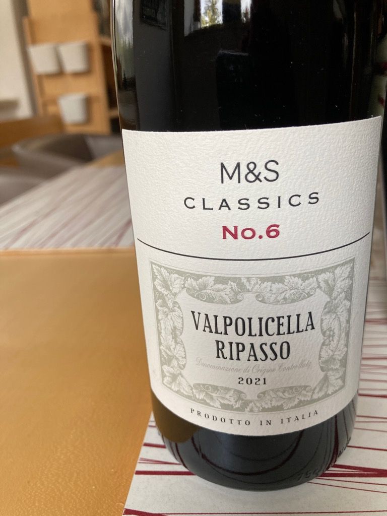 2022 Marks & Spencer Ripasso della Valpolicella Classics No. 6, Italy ...