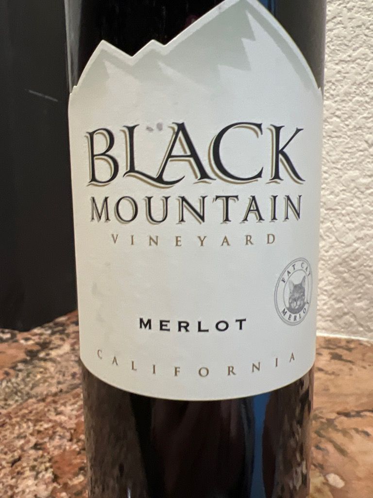 2014 Black Mountain Vineyard Merlot, USA, California - CellarTracker