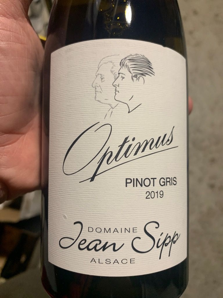 2019 Jean Sipp Pinot Gris Optimus, France, Alsace - CellarTracker