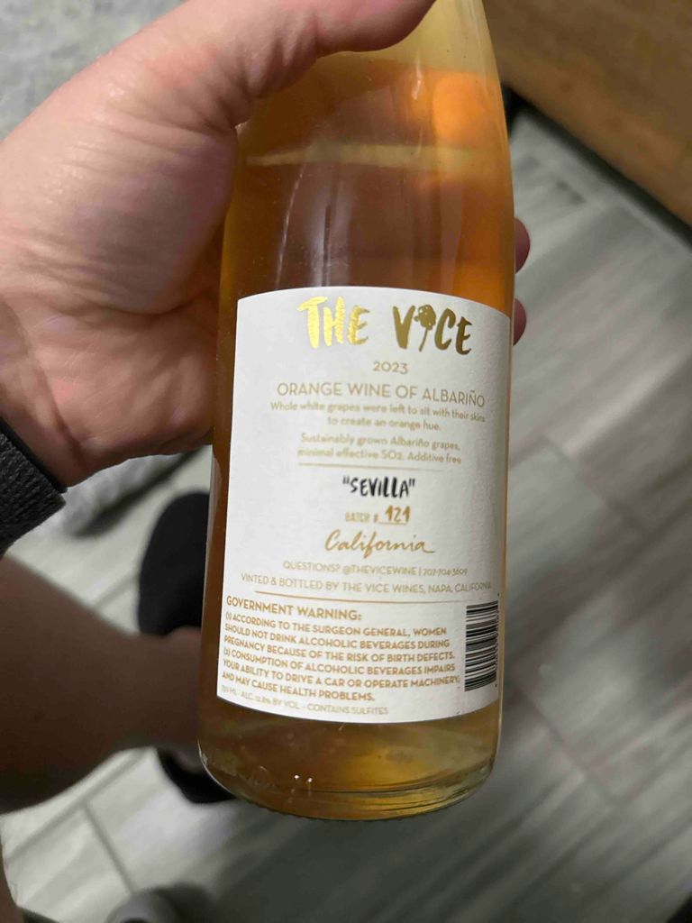 2023 The Vice Orange of Albariño, USA, California - CellarTracker