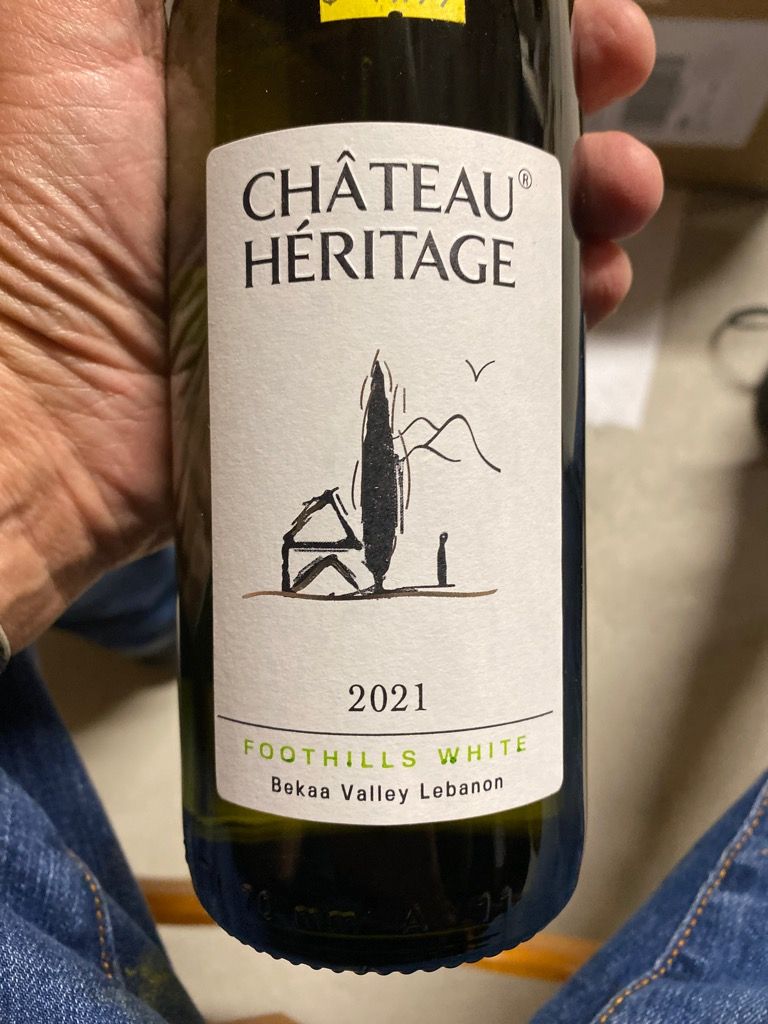 2021 Chateau Heritage Foothills White, Lebanon, Bekaa Valley ...