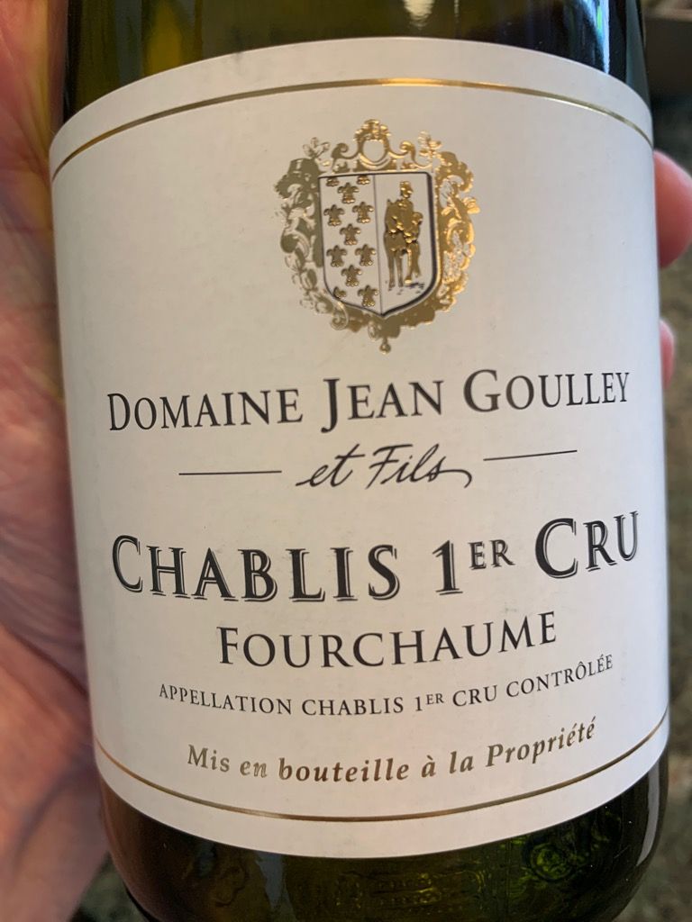2020 Domaine Jean Goulley Chablis 1er Cru Fourchaume, France, Burgundy ...