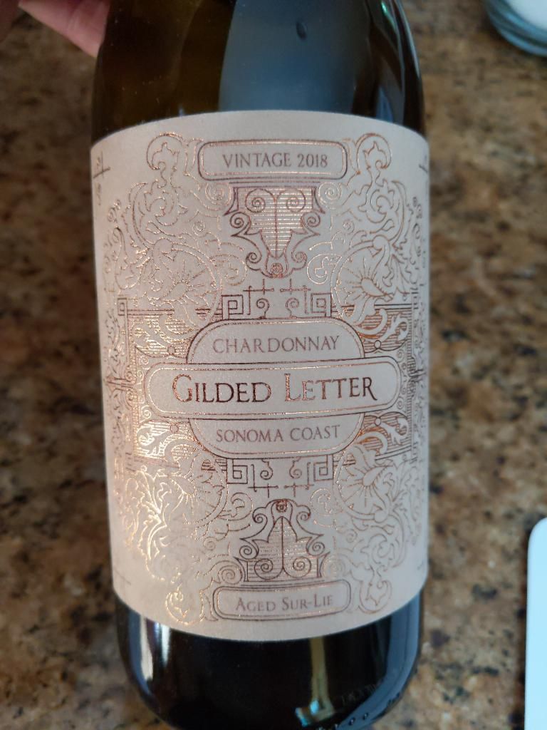 2018 Gilded Letter Chardonnay Aged Sur-Lie, USA, California, Sonoma ...
