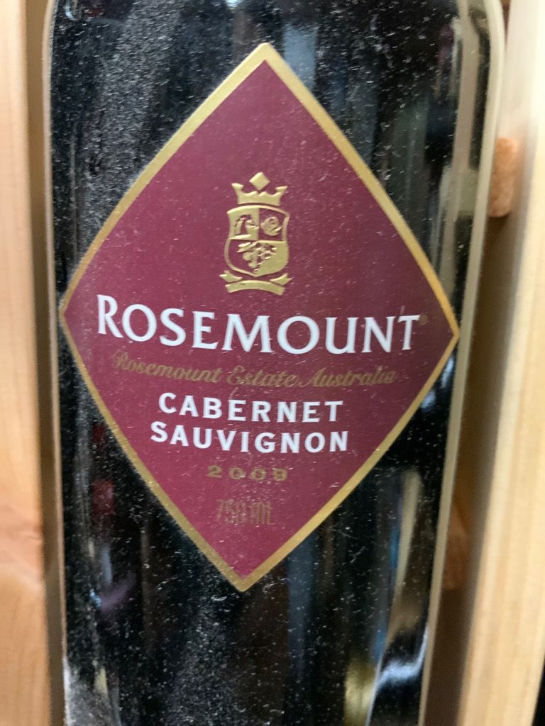 2009 Rosemount Estate Cabernet Sauvignon Diamond Label, Australia ...