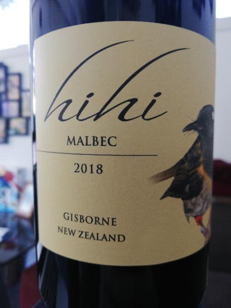 2021 Hihi Malbec Patutahi, New Zealand, North Island, Gisborne ...