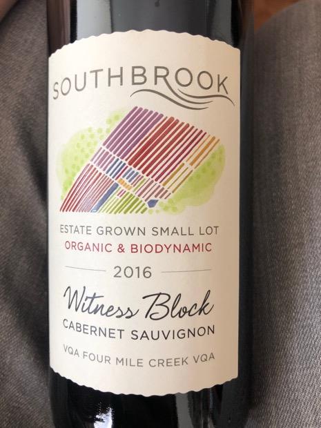 2016 Southbrook Winery Witness Block Cabernet Sauvignon-Cabernet Franc ...