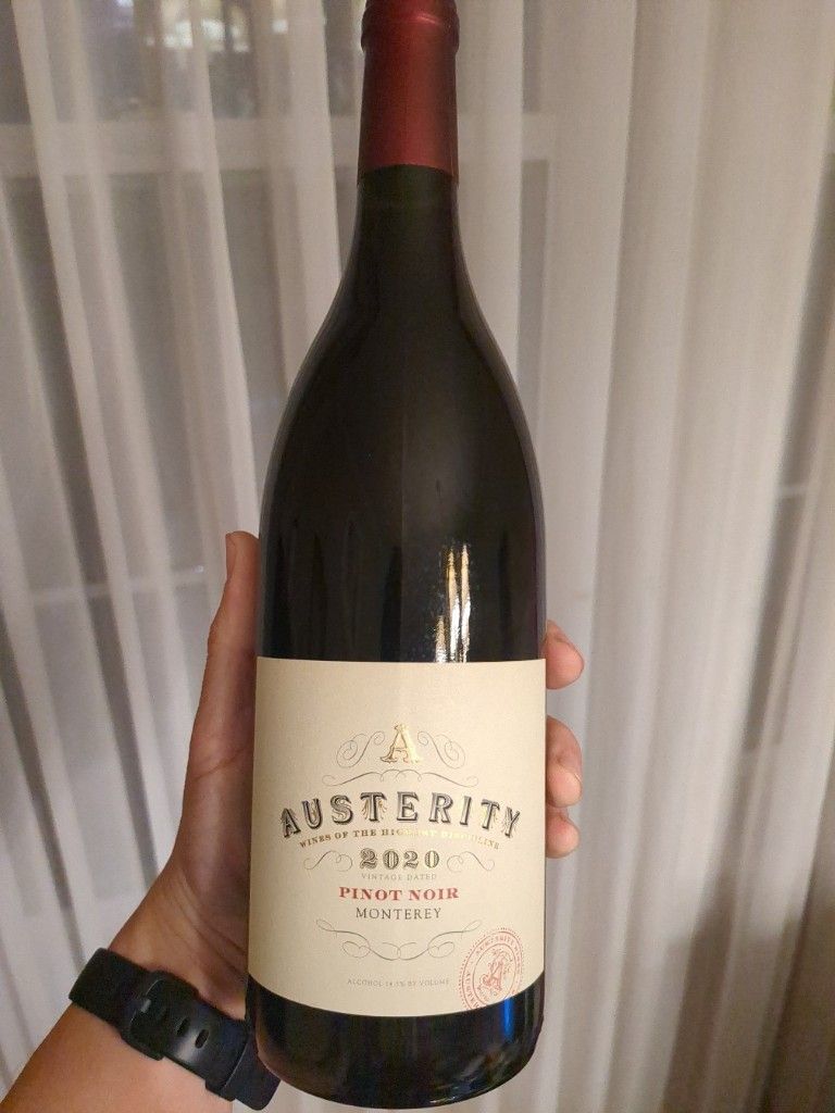2020 Austerity Pinot Noir Monterey, USA, California, Central Coast ...