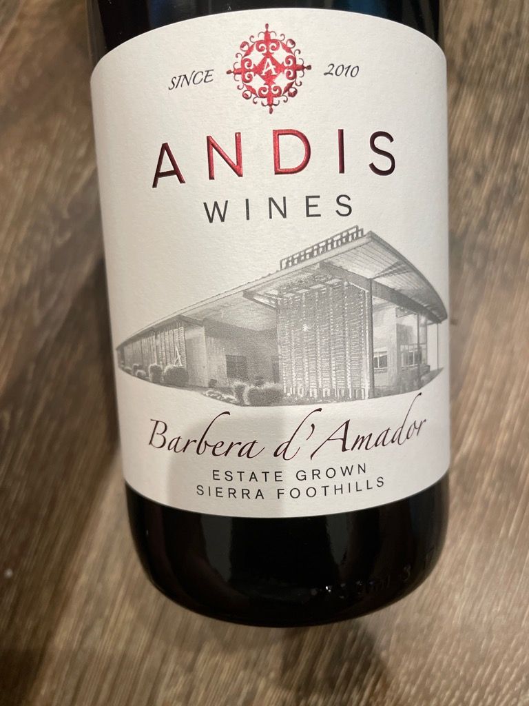 2021 Andis Wines Barbera d'Amador, USA, California, Sierra Foothills ...
