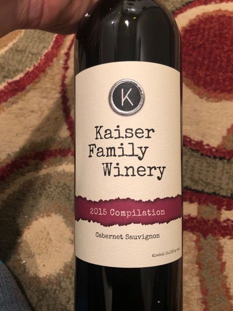 2015 Kaiser Family Winery Cabernet Sauvignon Compilation, USA ...