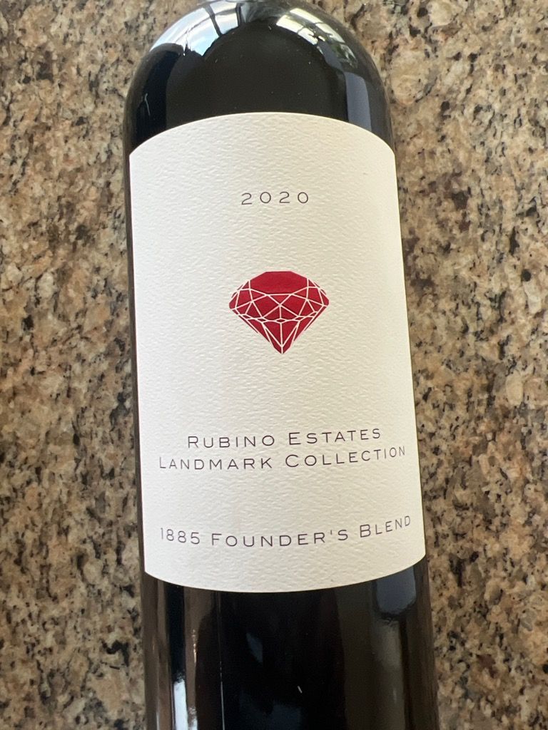 2020 Rubino Estates Winery Landmark Collection Founders Blend, USA ...