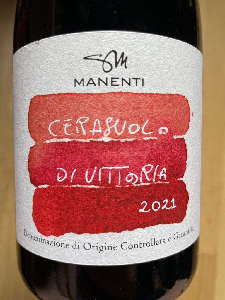 2021 Manenti Cerasuolo di Vittoria, Italy, Sicily, Cerasuolo di ...