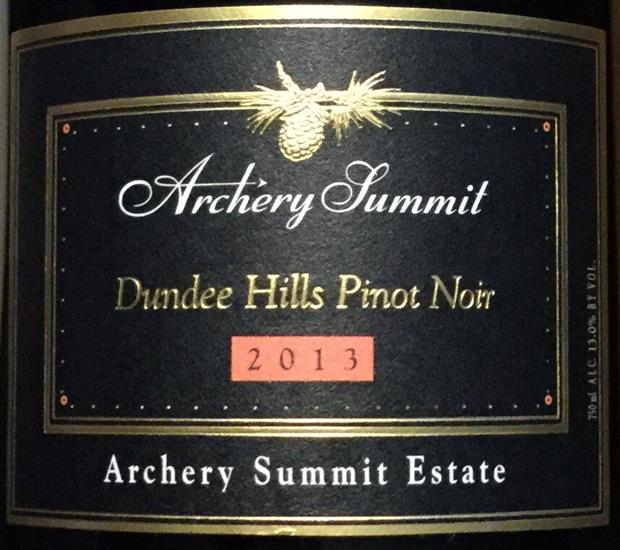 2013 Archery Summit Pinot Noir Dundee Hills, USA, Oregon, Willamette ...