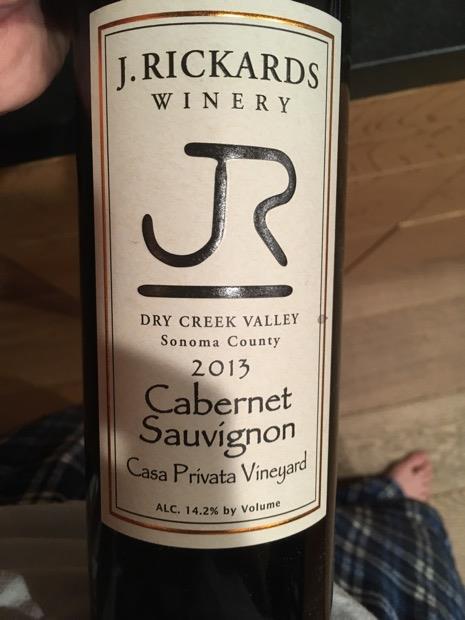2013 J. Rickards Cabernet Sauvignon Casa Privata Vineyard, USA ...