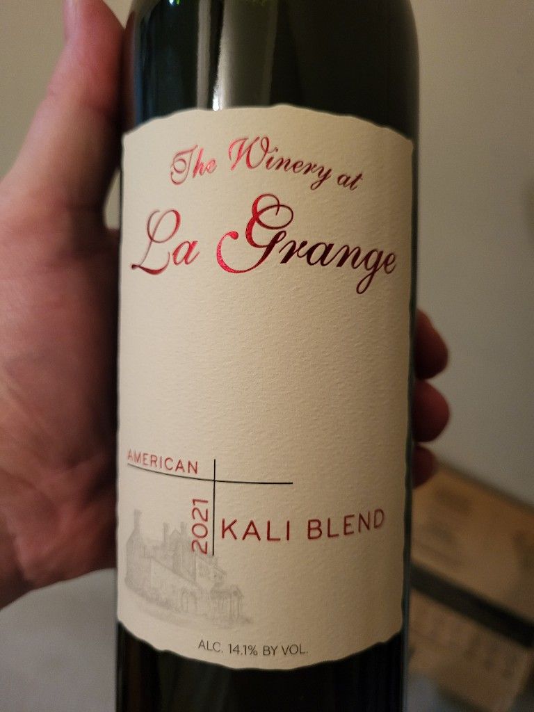 2021 The Winery at La Grange Kali Blend, USA, Virginia, Northern ...