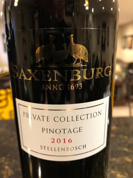 2016 Saxenburg Pinotage Private Collection, South Africa, Coastal ...