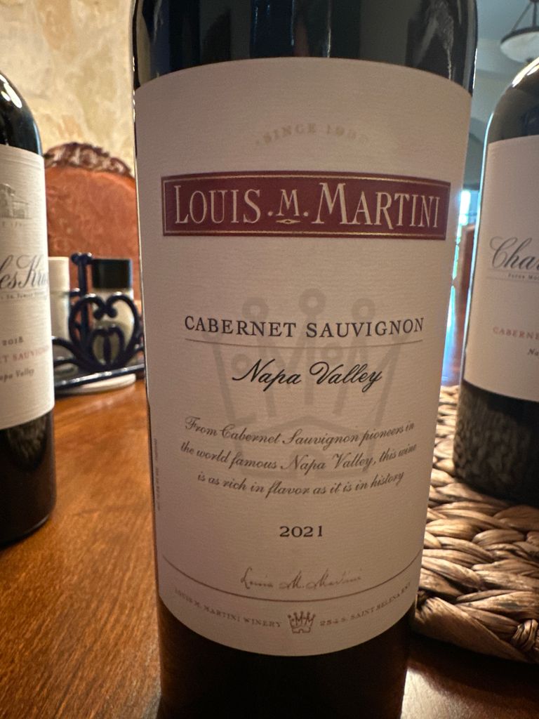2021 Louis M. Martini Cabernet Sauvignon Napa Valley, USA, California ...