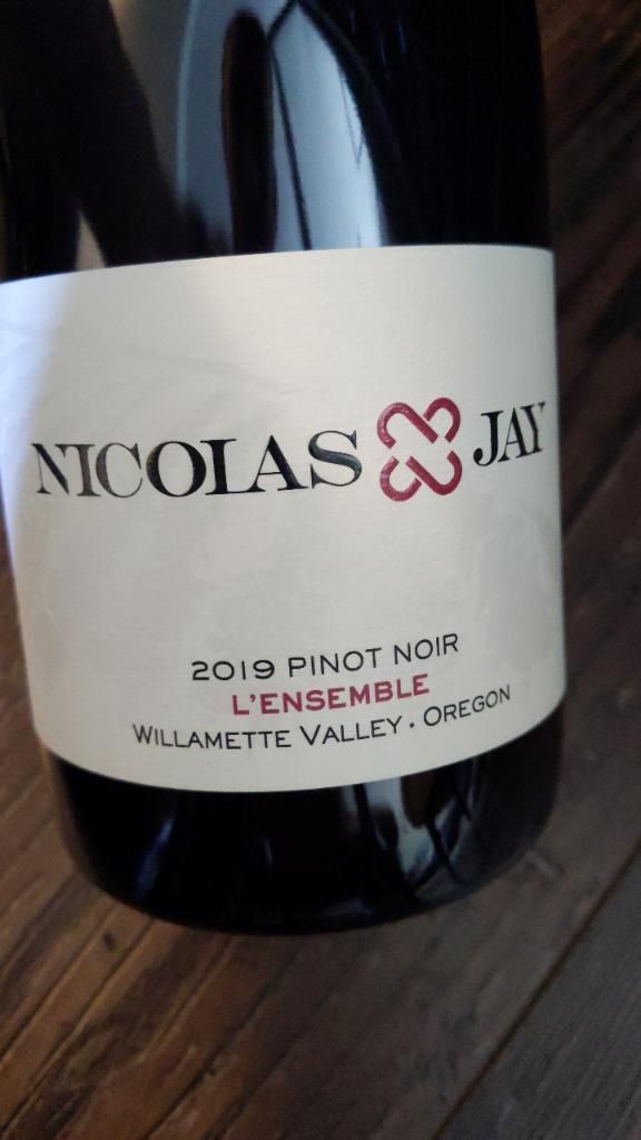 2019 Domaine Nicolas-Jay Pinot Noir L'Ensemble, USA, Oregon, Willamette ...