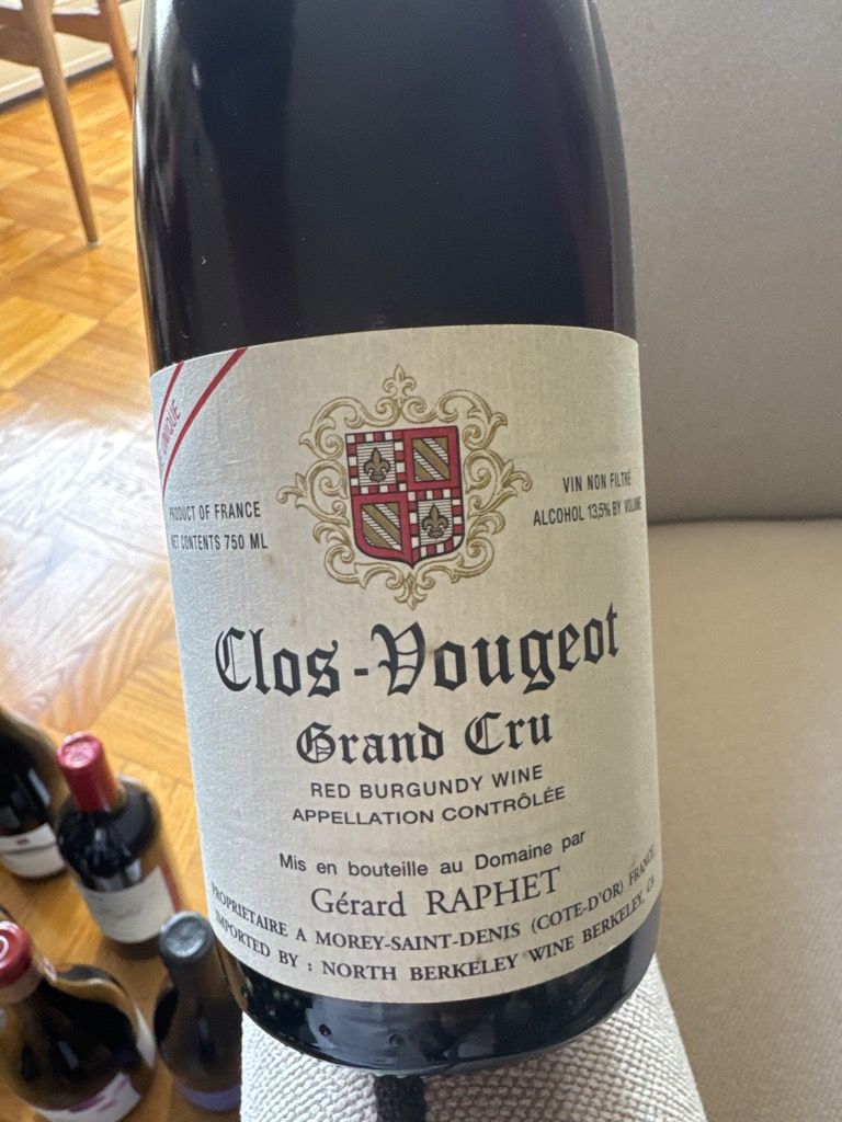 2006 Domaine Gérard Raphet Clos Vougeot, France, Burgundy, Côte de Nuits, Clos Vougeot Grand Cru ...