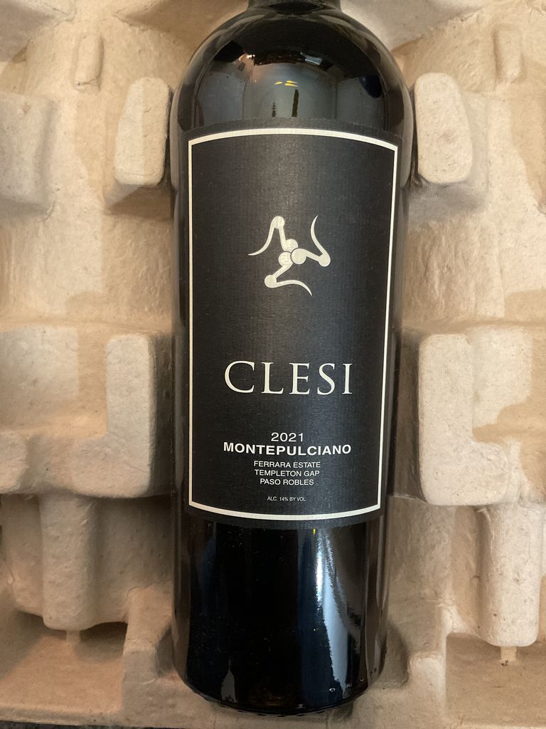 2021 Clesi Montepulciano Ferrara Estate, USA, California, Central Coast ...