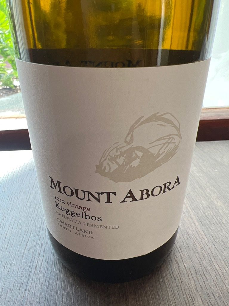 2012 Mount Abora Chenin Blanc Koggelbos, South Africa, Coastal Region ...