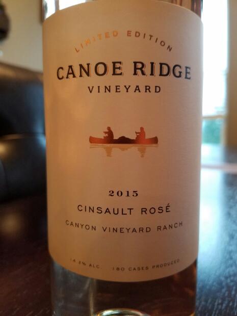2015 Canoe Ridge Cinsault Rosé Canyon Vineyard Ranch, USA, Washington ...